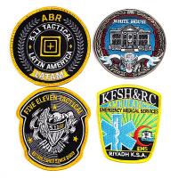 China Custom Embroidered Patch Hook and Loop Iron On Sew On 100pcs per Bag for sale