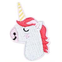China Custom Square Iron On Embroidery Patch Dry Cleanable Sew On 100pcs per Bag for sale