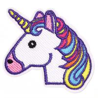 China Custom Square Iron On Embroidery Patch Dry Cleanable Sew On 100pcs per Bag for sale