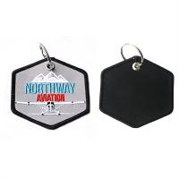 China Direct Factory Custom Embroidered Key Chain Personalized Message Design Fabric Material for sale