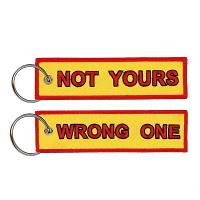 China Embroidered Keychain 130x30mm Cotton Handmade Custom Design Bulk Packing for sale