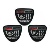 China Custom 3D PVC Patches for Clothes Garments Embossed Silicone Patches 4mm Thick for sale