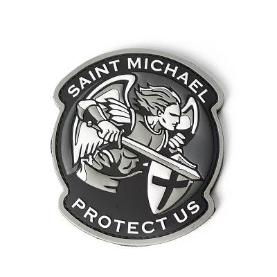 China Custom 3D PVC Patches for Clothes Garments Embossed Silicone Patches 4mm Thick for sale