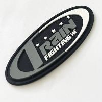 China Customized Rubber 3D Logo Label PVC Embossed Engraved Rubber Patch PVC Patches for sale