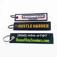 China Custom Embroidered Keychain Double-Sided Anime Embroidered Key Tags for sale