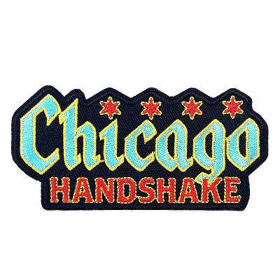 China Custom Embroidered Logo Patches for Uniforms Hats Bags 300000pcs per Month MOQ 100pcs for sale