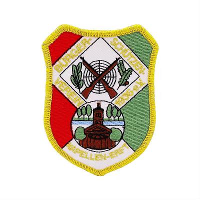 China Custom Embroidered Iron On Patches 50 Pieces Minimum Order for Clothing Hats Bags for sale