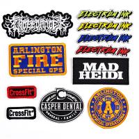 China Custom Embroidered Patches Iron On for Clothing Promotion 100pcs MOQ for sale