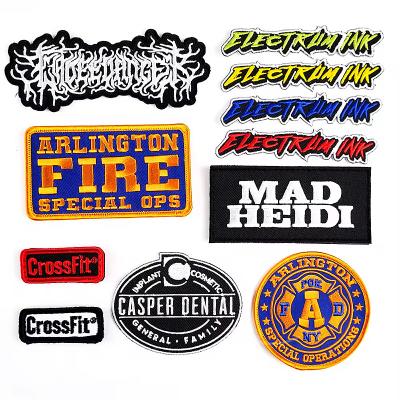 China Custom Embroidered Patches Iron On for Clothing Promotion 100pcs MOQ for sale