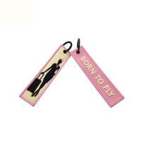 China Customizable 130x30mm Nylon Remove Before Flight Keychain for Aviation Branding for sale