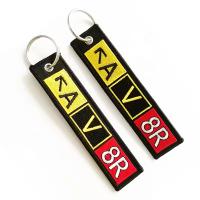 China Customizable 130x30mm Nylon Remove Before Flight Keychain for Aviation Branding for sale