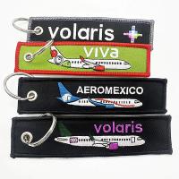 China Custom Embroidered Nylon Keychain 130x30mm Promotional Fabric Key Tag with Logo for sale