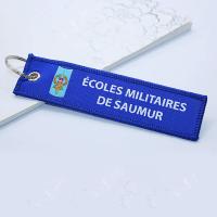 China Custom Woven Polyester Keychain OEM 3-5 Day Sample Big Ring for Car Motorcycle for sale