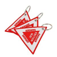 China Custom Woven Polyester Keychain OEM 3-5 Day Sample Big Ring for Car Motorcycle for sale