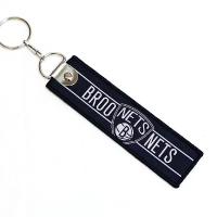 China Custom Woven Keychain with Embroidery Logo Promotional Gift 100pcs MOQ for sale
