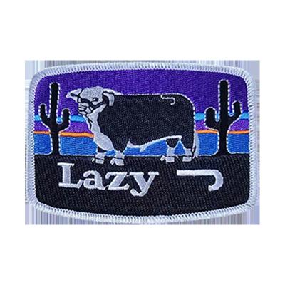 China Custom Iron On Embroidery Patch 3x3 Inch for Clothing Hats Bags Wholesale 100pcs for sale