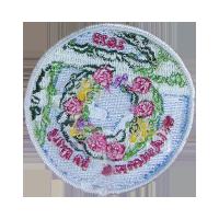 China Custom Iron On Embroidered Patches Wholesale 100pcs Minimum Order 3 Inch Size for sale