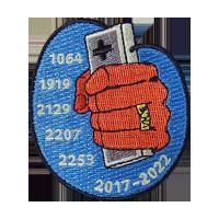 China Custom Iron On Embroidered Patches Wholesale 100pcs Minimum Order 3 Inch Size for sale