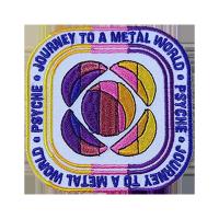China Custom Embroidered Logo Iron On Patches Badge Applique 3x3 Inch for Clothing Hats Bags for sale