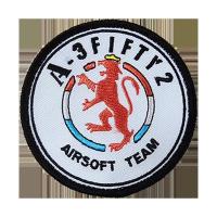 China Custom Iron On Embroidery Patches 100pcs Min Order Durable Washable Fabric Patch for Apparel for sale