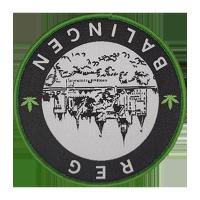 China Custom Woven Patches with Merrowed Border for Jackets Hats Clothing for sale