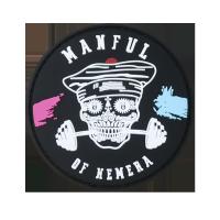 China Custom 3D Silicone PVC Hat Patches Rubber Labels for Army Military Garments 4mm Thick for sale