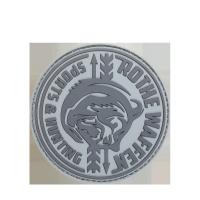 China Embossed PVC Rubber Patch Customized Logo 4mm Thickness 3D Heat Transfer Rubber Label Tag for sale