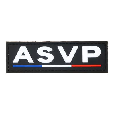 China Custom 3D Silicone PVC Hat Patches Rubber Labels Embossed Logo for Army Military Hats for sale