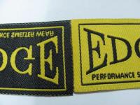 China Custom Damask Garment Woven Labels Polyester Satin Cotton Linen 1-8 Colors for sale