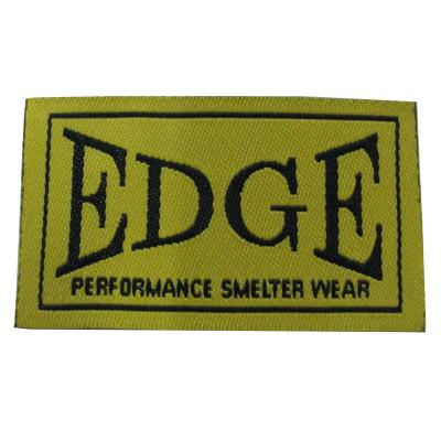 China Custom Damask Garment Woven Labels Polyester Satin Cotton Linen 1-8 Colors for sale