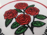 China Custom Round Flower Motorcycle Biker Patch with Heat Adhesive Backing 100 PCS MOQ for sale