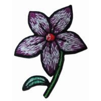 China Custom Embroidered Patches 3.5 Inch Diameter Washable Iron On Biker Patch for sale