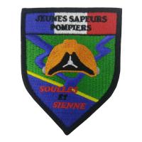China Custom Embroidered Twill Fabric Patch with 9 Colors Iron On Backing for Motorcycle Logo for sale