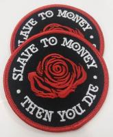 China Custom Embroidered Patch Flower Biker Felt Laser Cut Border 100pcs MOQ for sale