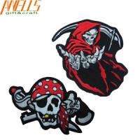China Custom Embroidered Iron On Patches Snake Butterfly Fabric Badges 30% 100% Embroidered Area for sale