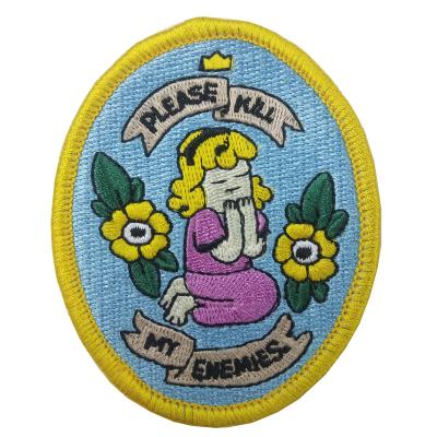 China Custom Embroidered Basketball Club Patch 100 Percent Embroidery Low MOQ 50pcs for sale