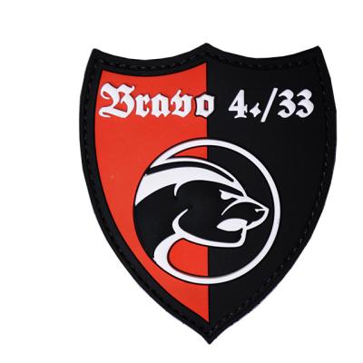 China Custom PVC Patch 3D Rubber Emblem for Jacket Hat Bag Hook and Loop Backing for sale