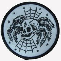 China Custom Embroidered Uniform Patches Merrow Border Woven Logo Patch 100 Pcs MOQ for sale
