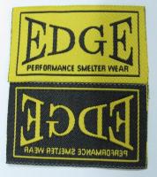 China Washable Woven Logo Patch Extremely Pantone Color Durable Easy To Clean for sale