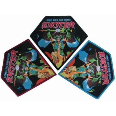 China Custom Embroidered Iron On Woven Patches for Sportswear Jackets 50pcs MOQ for sale