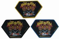 China Twill Fabric Custom Woven Patches Diamond Shape Flat Appearance for sale
