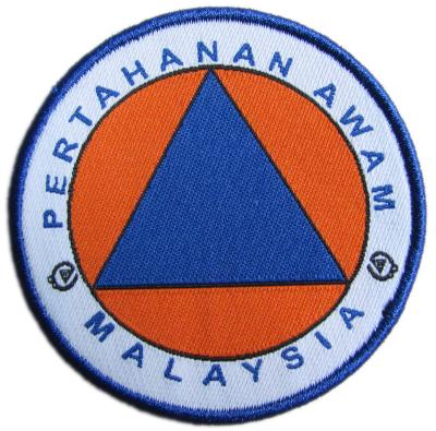 China Custom High Density Embroidered Badge Patch 30mm Diameter Self Adhesive for sale