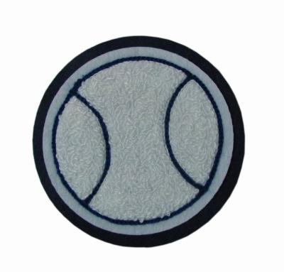 China Custom Chenille Letters Patches Iron On Embroidered Soft Touch 300 DPI for sale