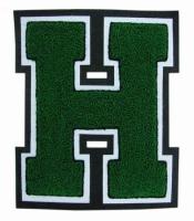 China Custom Big Chenille Letters Patches Twill Felt Greek Letters for Caps 100pcs MOQ for sale