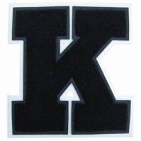 China Custom Big Chenille Letters Patches Twill Felt Greek Letters for Caps 100pcs MOQ for sale