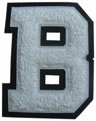China Custom Chenille Varsity Letters Decorative Patches for Business Gifts 5x5 cm for sale