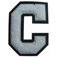 China Custom Chenille Varsity Letters Decorative Patches for Business Gifts 5x5 cm for sale