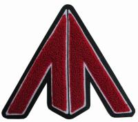 China Custom Chenille Varsity Patches Iron On Backing No Minimum 30pcs MOQ Custom Shape for sale