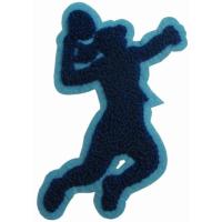China No Shrinking Chenille Back Patch Chenille Greek Letters Soft Hand Touch for sale