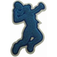 China No Shrinking Chenille Back Patch Chenille Greek Letters Soft Hand Touch for sale